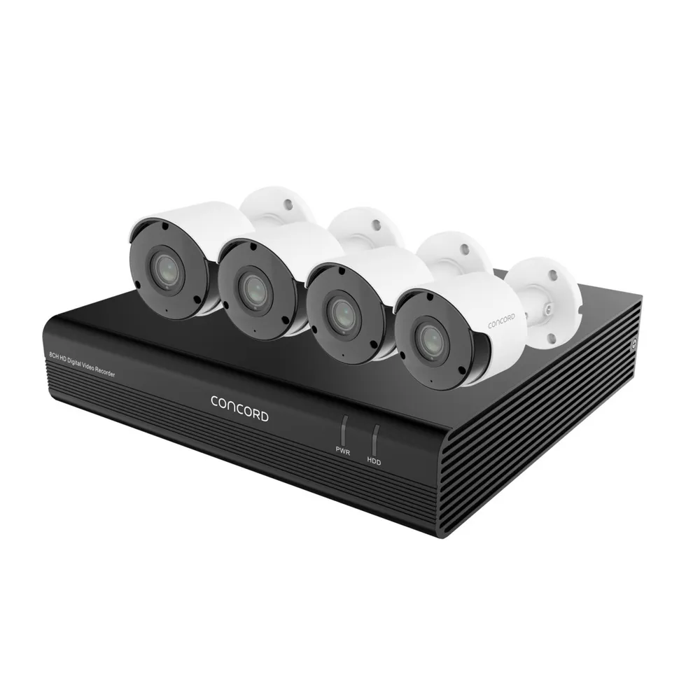 Concord 8 Channel AHD DVR Kit - 4 x 4K Cameras V3 | Jaycar Australia