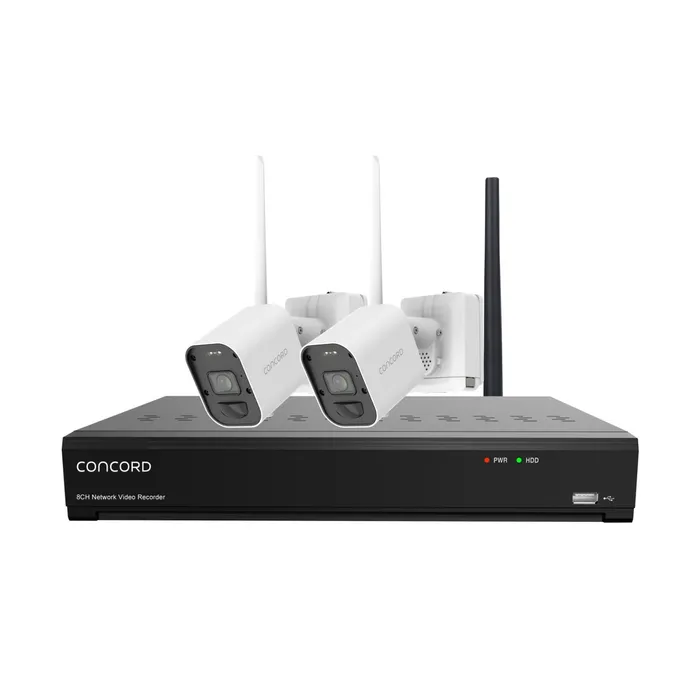 Concord Long Range Wireless NVR Kit with 2 x 8MP Battery Cameras V3 ...