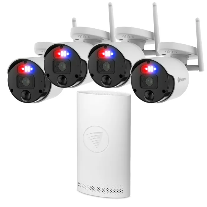 Swann 4CH 4K Wireless Wi-Fi NVR Base with 4 x 4K Wireless sensor and ...
