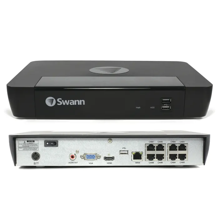 Swann 8CH 6K NVR Kit with 4 x 6K PIR Bullet Cameras 2 x 6K PIR Dome ...