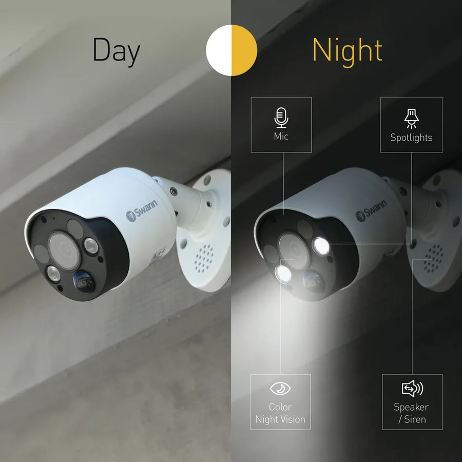 Swann 8CH 6K NVR Kit with 4 x 6K PIR Bullet Cameras SWNVK-890004FB ...