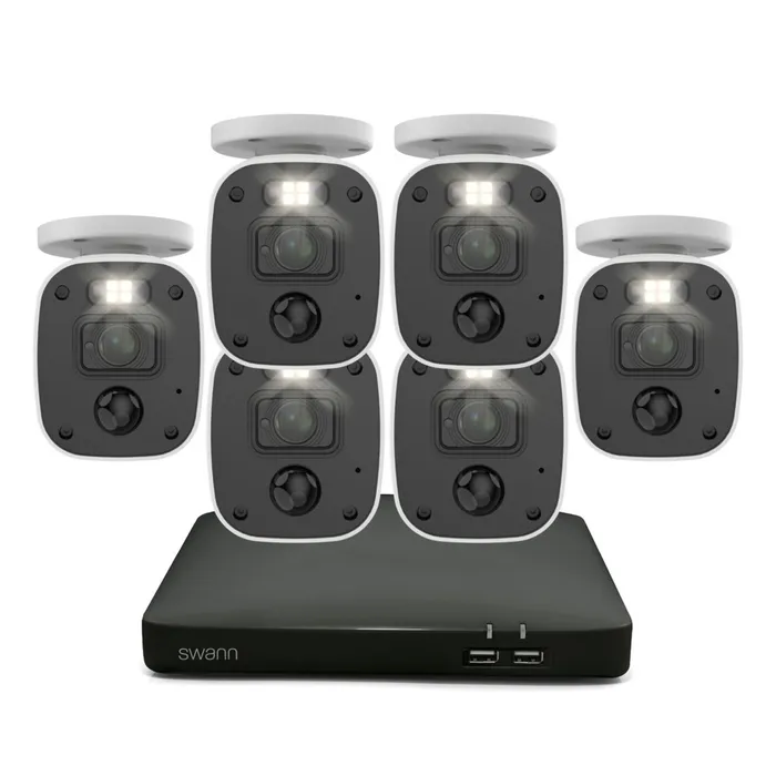 Swann 8Ch 2K DVR Security System kit with 6 x 2K bullet cameras SWDVK ...