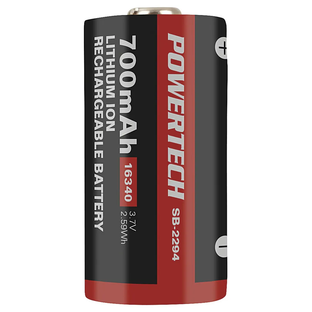 Rechargeable Lithium 3.7V 700mAh RCR123A 16340 Battery 4 Pack | Jaycar ...