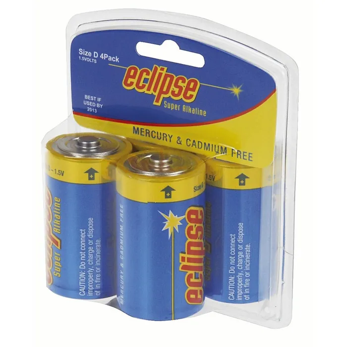 Eclipse Alkaline D Batteries Pack of 4 | Jaycar Australia