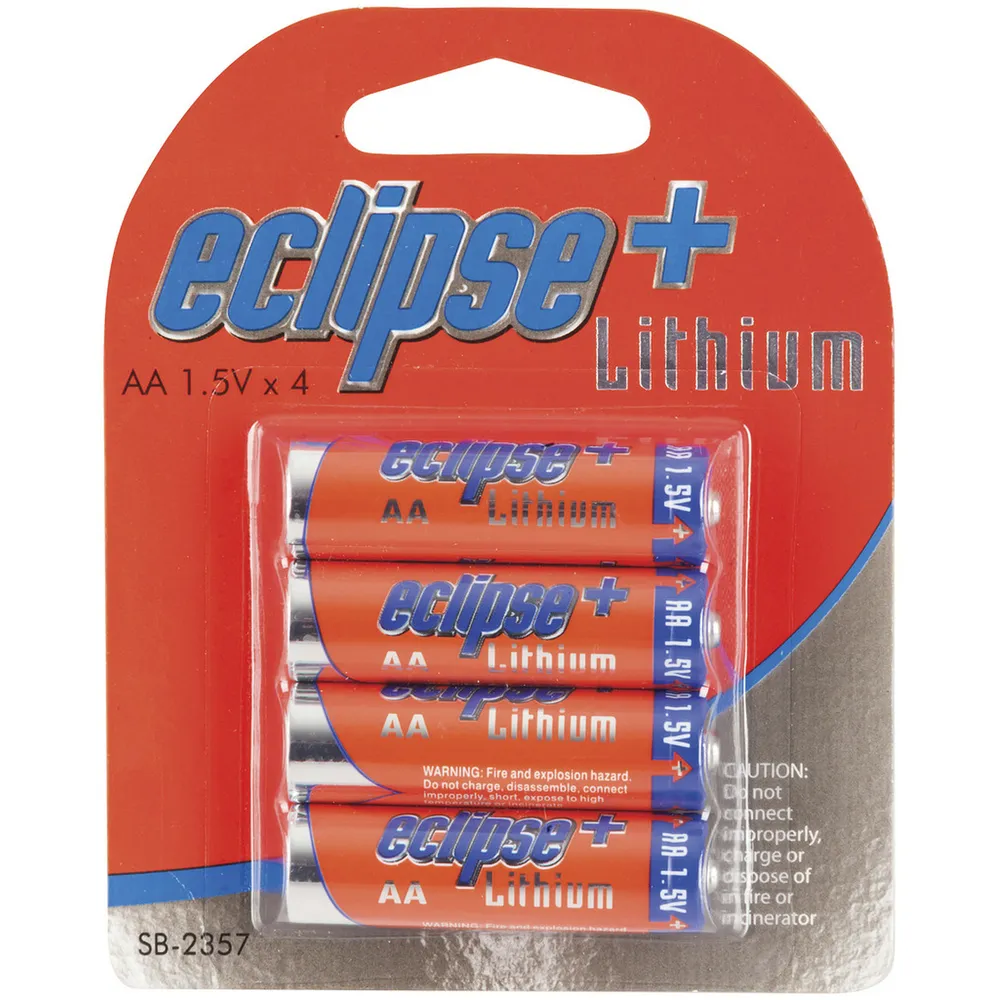Four Pack 1.5V Eclipse+ AA Lithium Batteries | Jaycar Australia