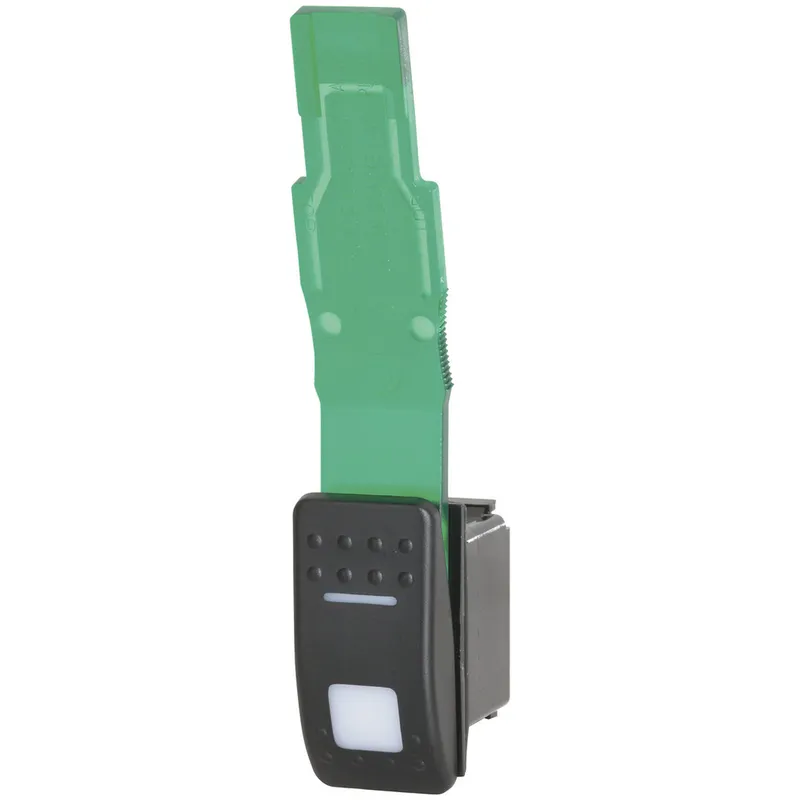 SPDT Dual Illuminated Rocker Switch with Labels and Interchangeable ...