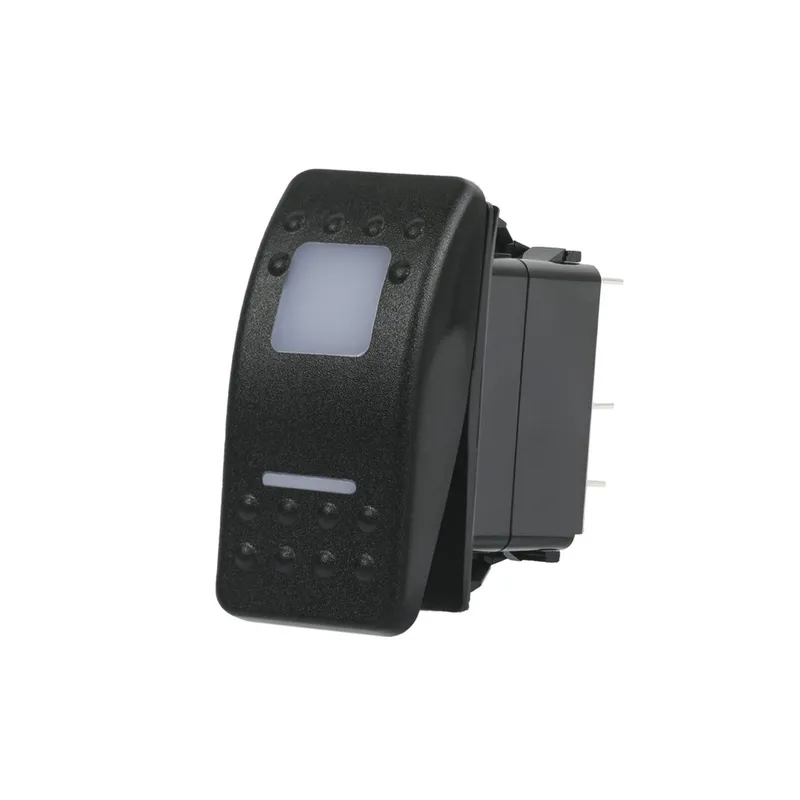 SPDT Dual Illuminated Rocker Switch with Labels and Interchangeable ...