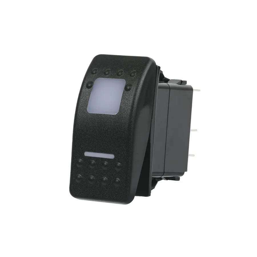 SPDT Dual Illuminated Rocker Switch with Labels and Interchangeable ...