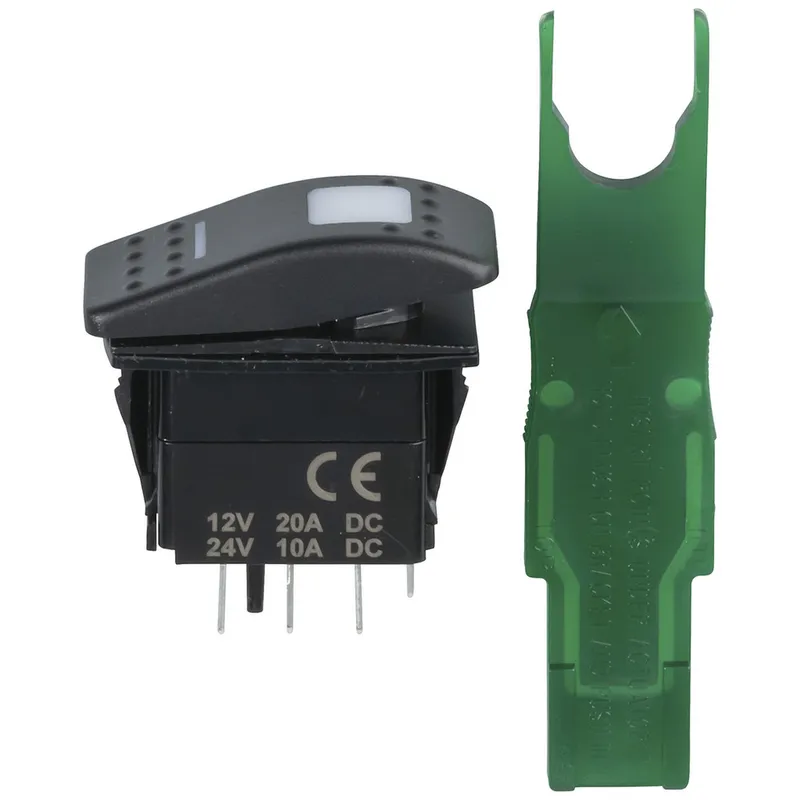 4 Way Illuminated Blue Rocker Switch Panel | Jaycar Australia