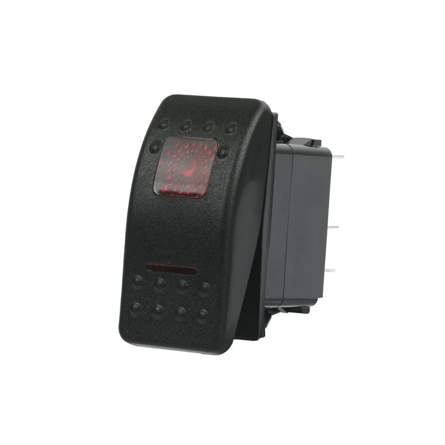 SPDT Dual Illuminated Rocker Switch with Labels and Interchangeable ...