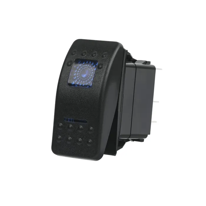 SPDT Dual Illuminated Rocker Switch with Labels and Interchangeable ...
