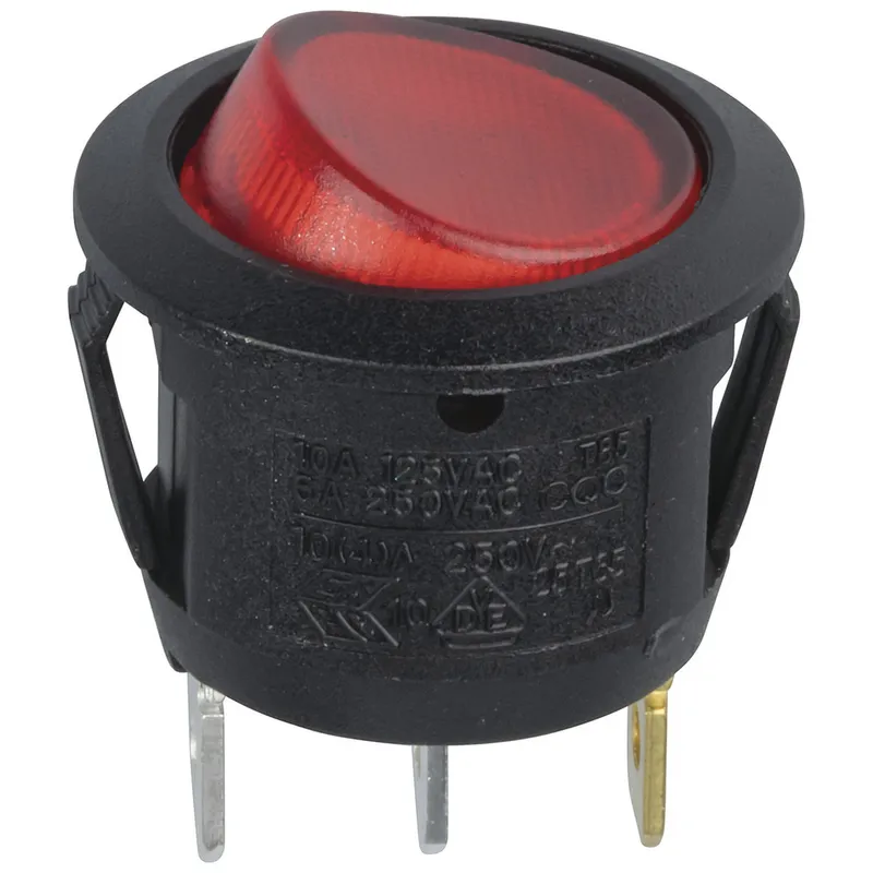 Rocker Switch Illuminated Blue SPST 15A 240VAC | Jaycar Australia