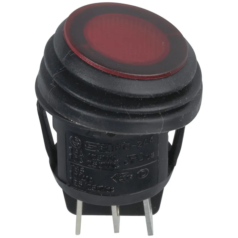 SPST Round Rocker Switch | Jaycar Australia