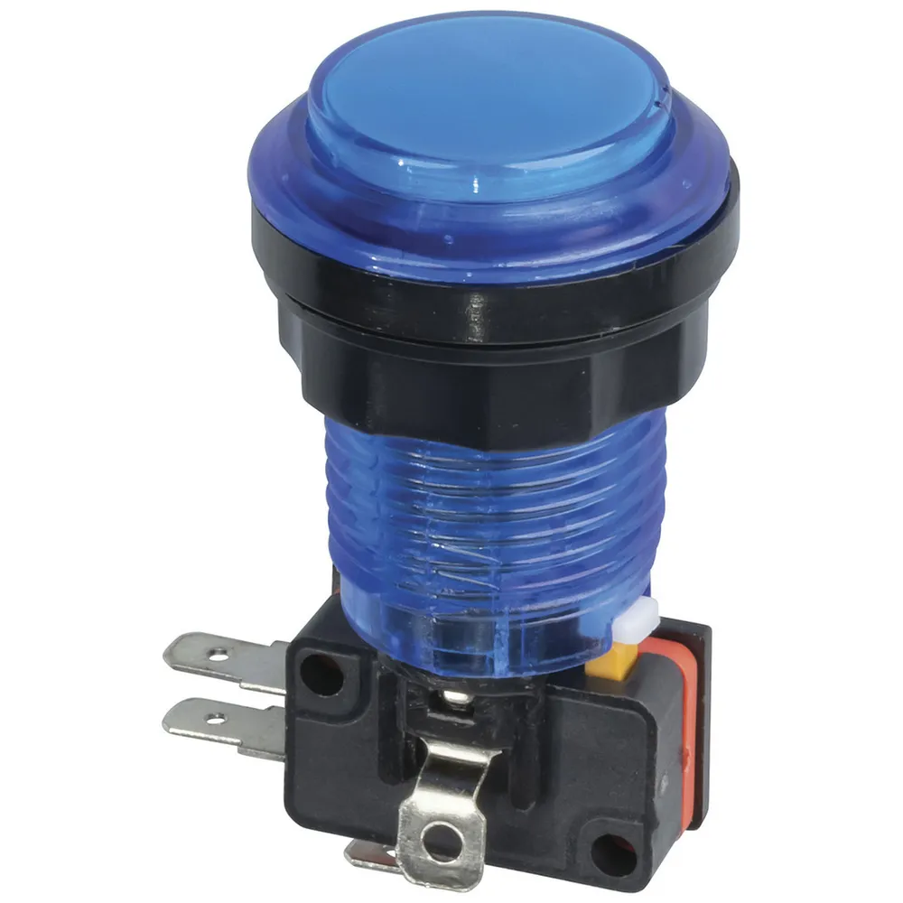 Blue Arcade Button Switch with LED Illumination | Jaycar Australia