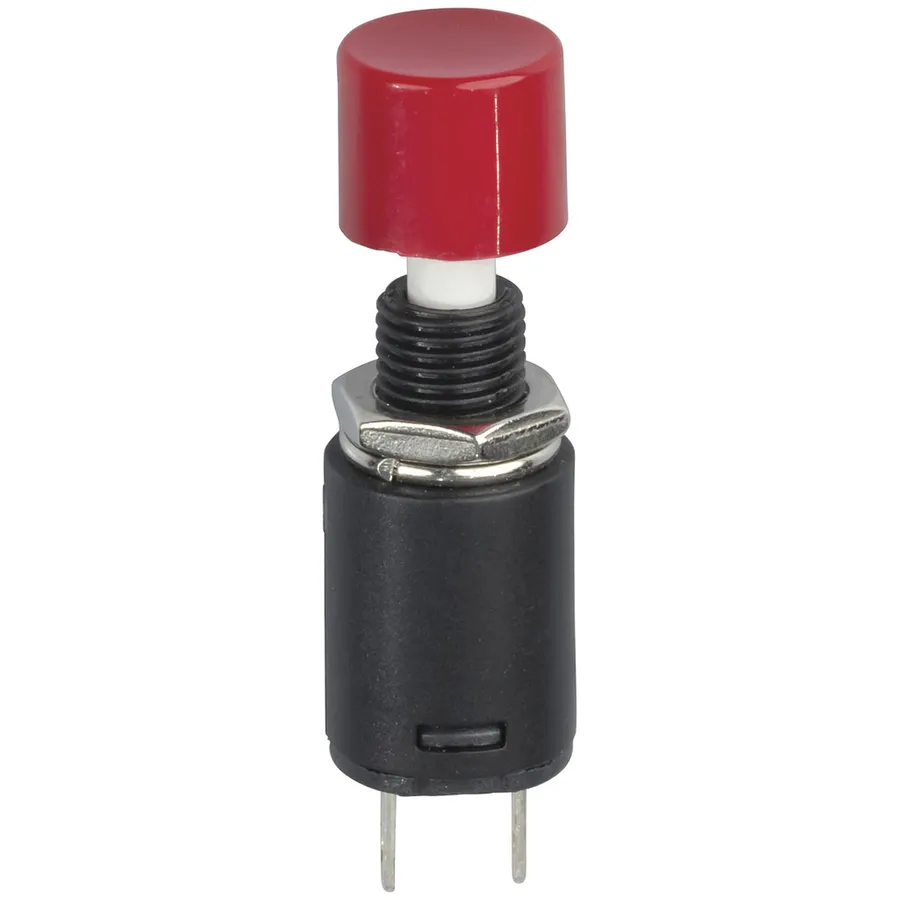 Pushbutton Push-On Momentary SPST Red Actuator | Jaycar Australia