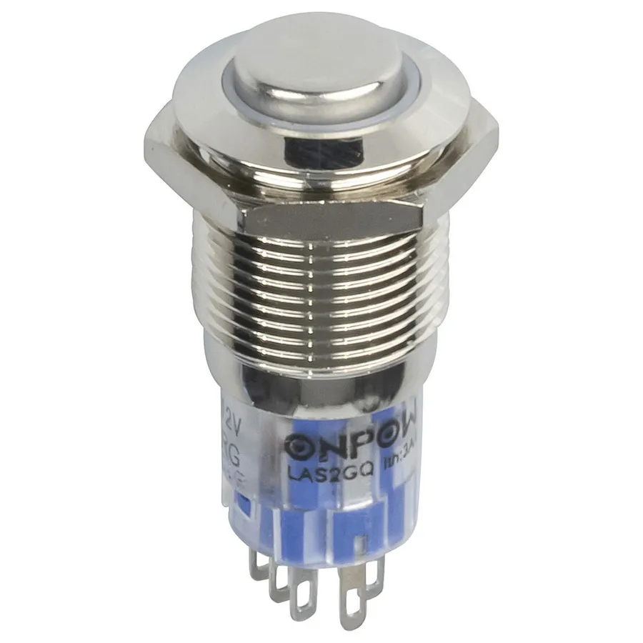 IP67 Illuminated Switch Red/Green Momentary DPDT | Jaycar Australia