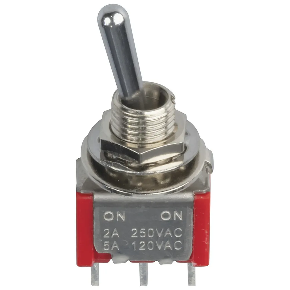 DPDT Miniature Toggle Switch - Vertical R/A | Jaycar Australia