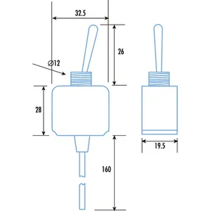 15A SPST Marine Toggle Switch | Jaycar New Zealand