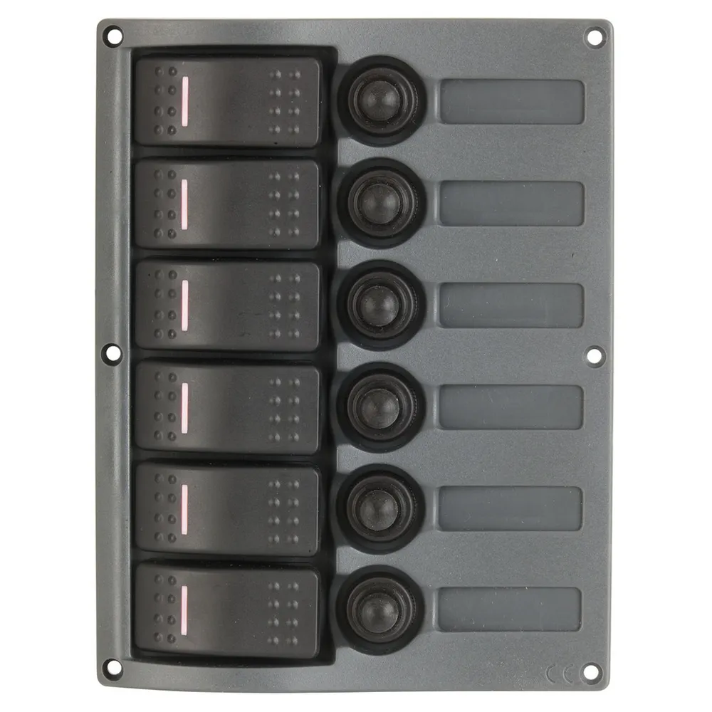 6 Way IP66 Marine Switch Panel | Jaycar Australia