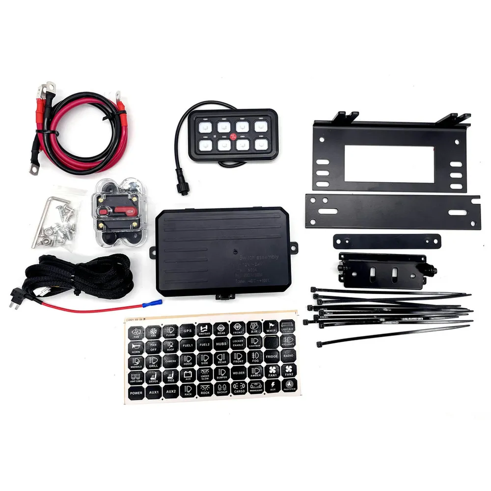 8 Way Switch Panel with Voltage Protection 60A KIT | Jaycar Australia