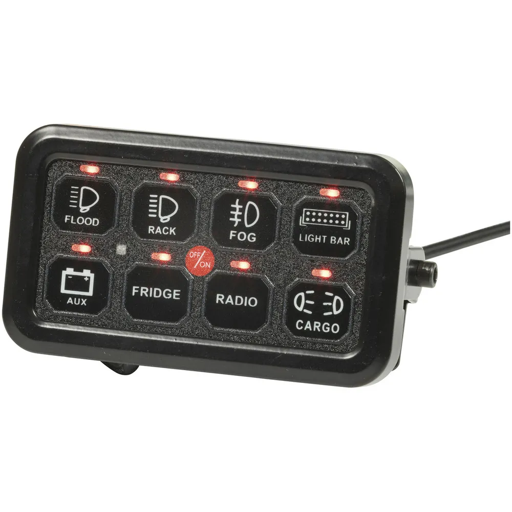 8 Way Switch Panel with Voltage Protection 60A KIT | Jaycar Australia