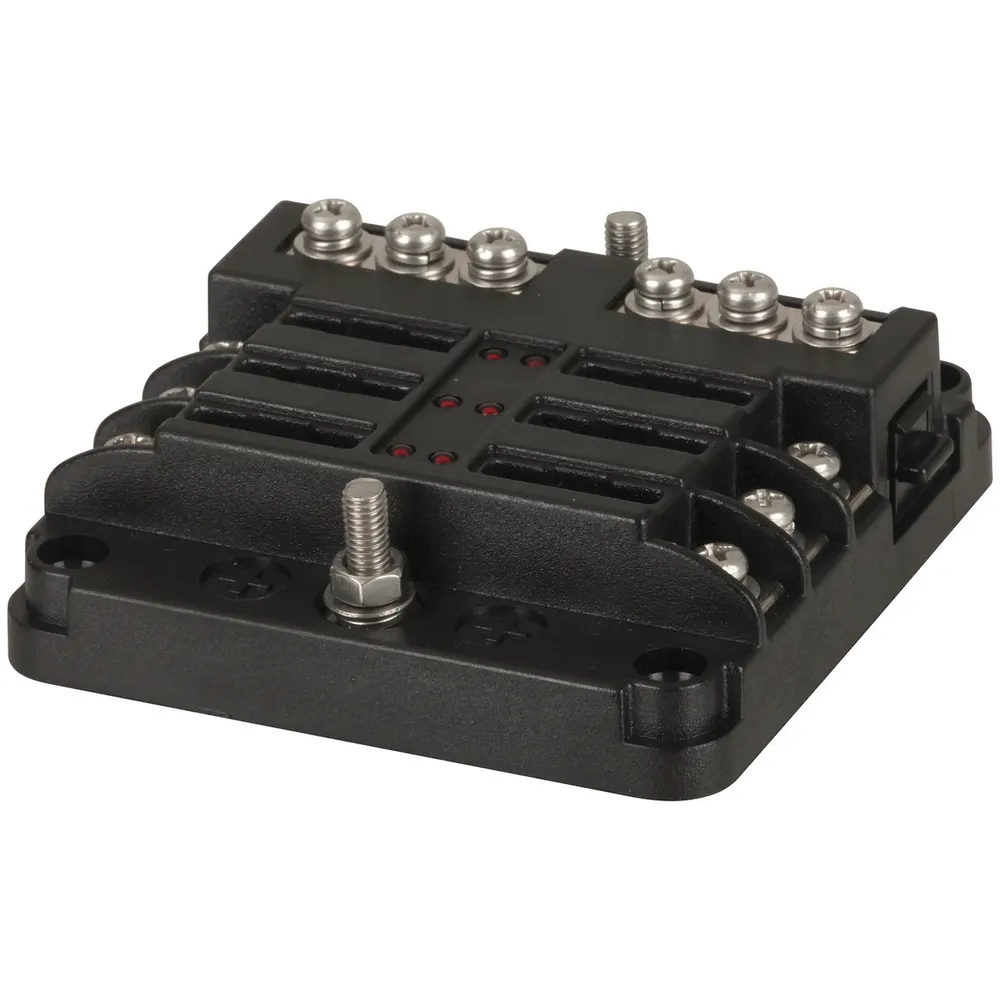 Powertech 6 Way Fuse Block with Bus Bar | Jaycar Australia