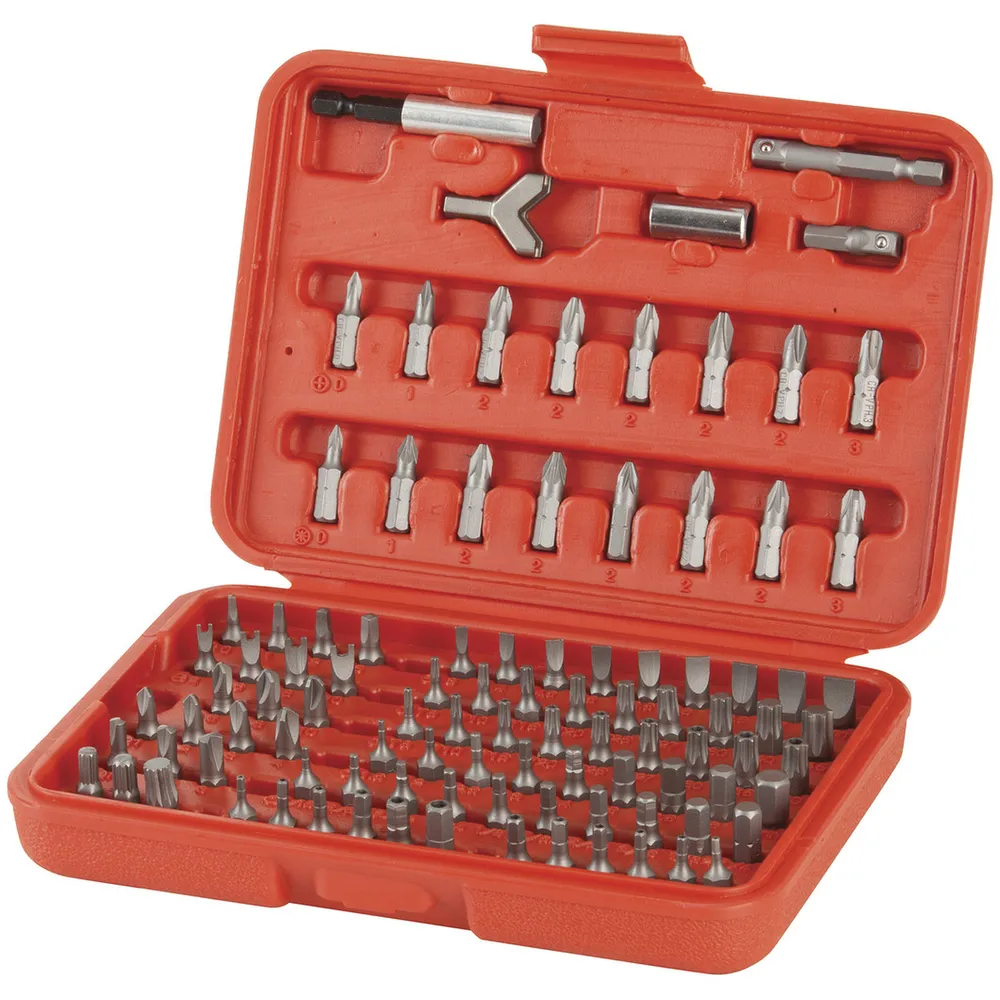 100 Piece Driver Bit Set | Jaycar Australia