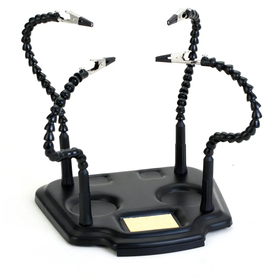 Third Hand PCB Holder Tool with 4 Clips and Magnifier | Jaycar Australia