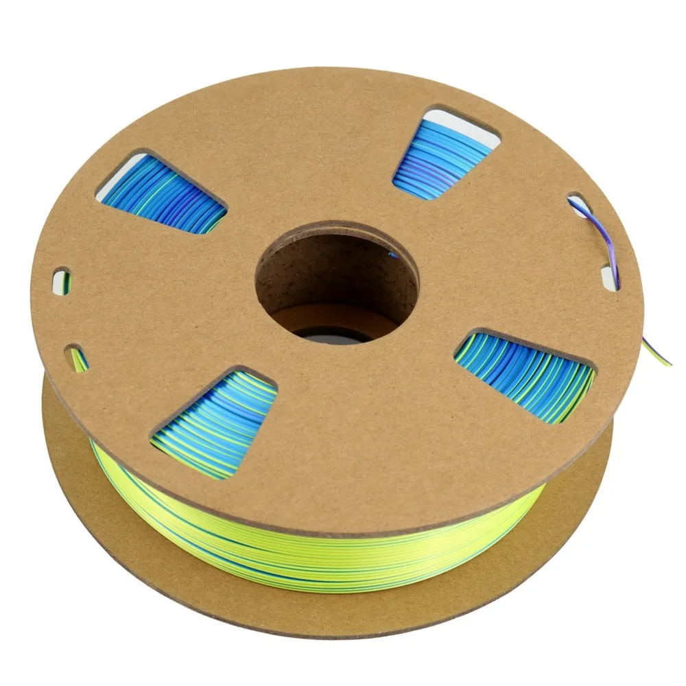 Protech Tri-Chroma Silk Blue, Purple and Yellow PLA Filament 1kg 1.75mm ...