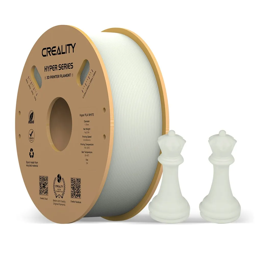 1.75mm White Creality Hyper PLA Filament 1kg Roll | Jaycar Australia
