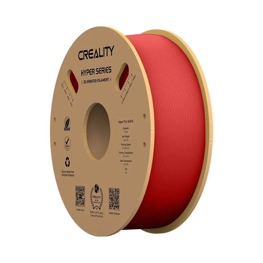 1.75mm Red Creality Hyper PLA Filament 1kg Roll | Jaycar Australia