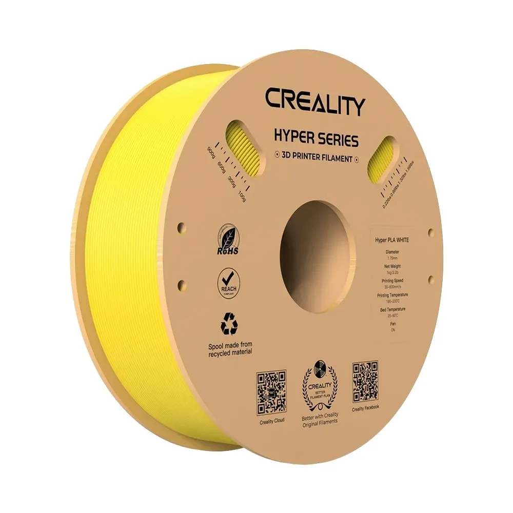 1.75MM YELLOW CREALITY HYPER PLA FILAMENT | Jaycar Australia