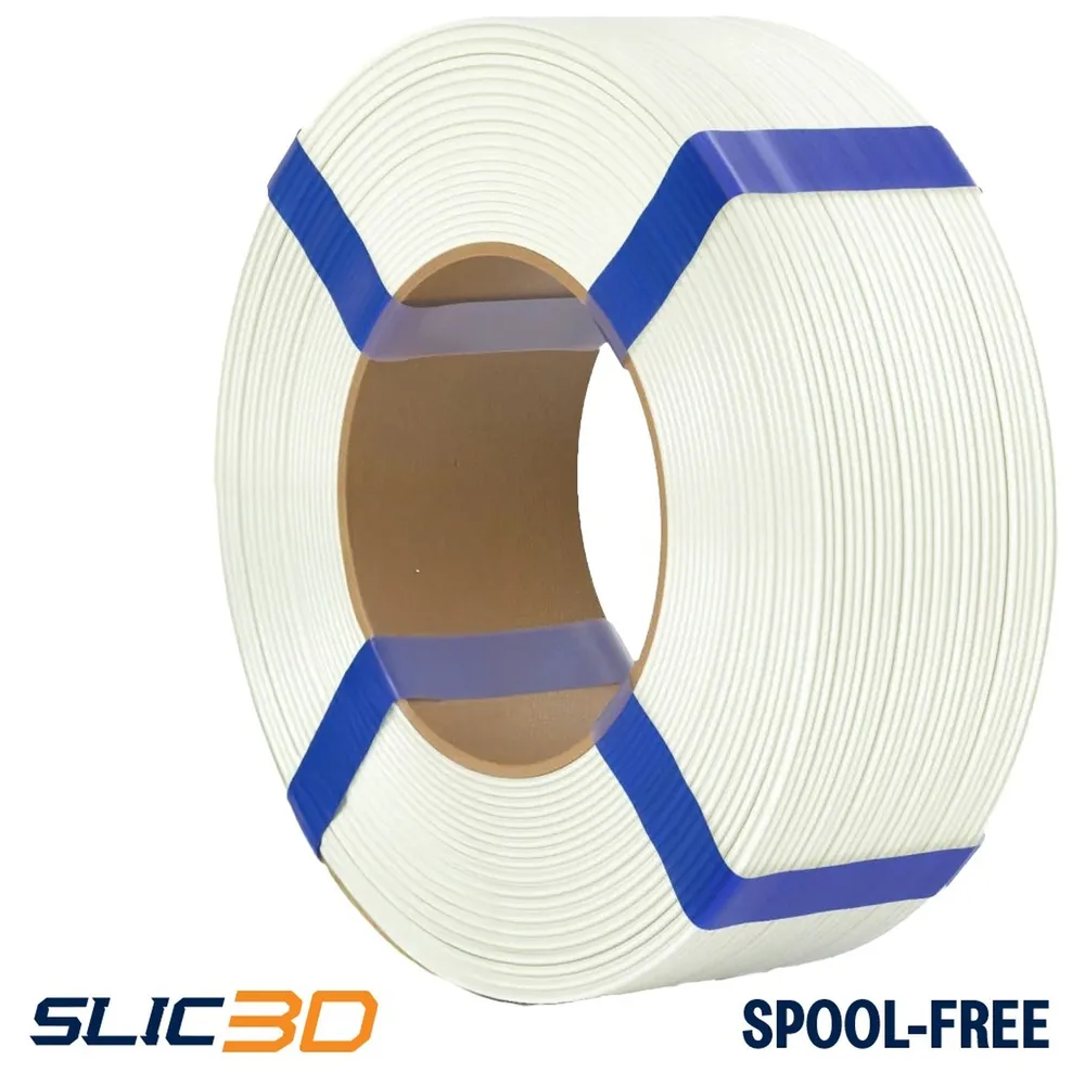 Slic3D PLA Spool-Less White 1.75mm 1kg filament | Jaycar Australia