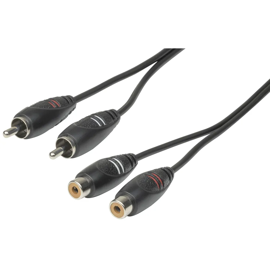 2 x RCA Plugs to 2 x RCA Plugs - 1.5m | Jaycar Australia