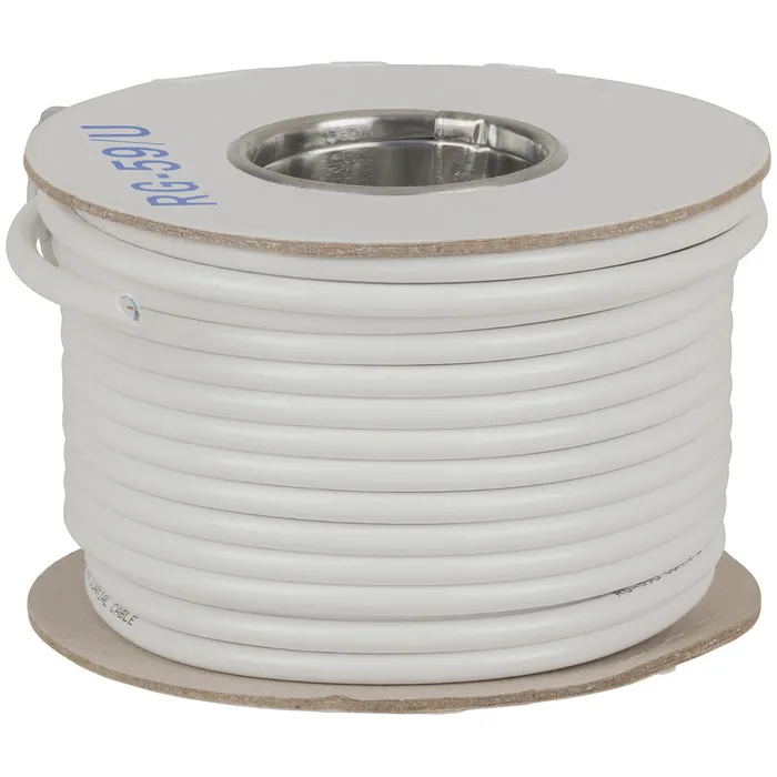 75 Ohm RG59 Coax Cable - White 30m Roll | Jaycar Australia