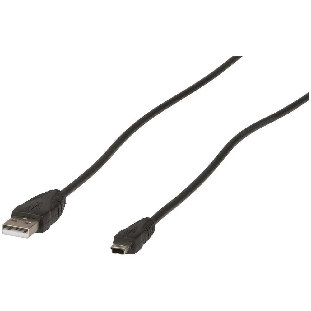 0.5m USB 2.0 A male to 5-Pin Mini-B Cable | Jaycar Australia