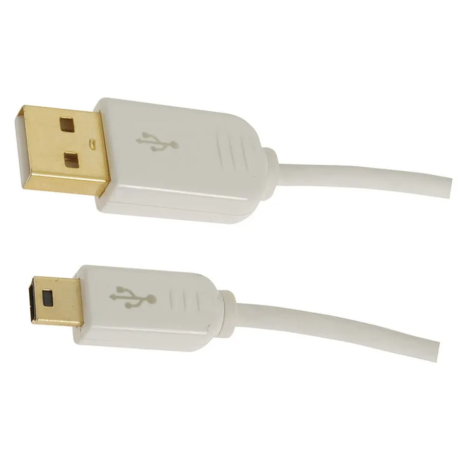 High Quality USB A Male to USB Mini B Male Cable - 2m | Jaycar Australia