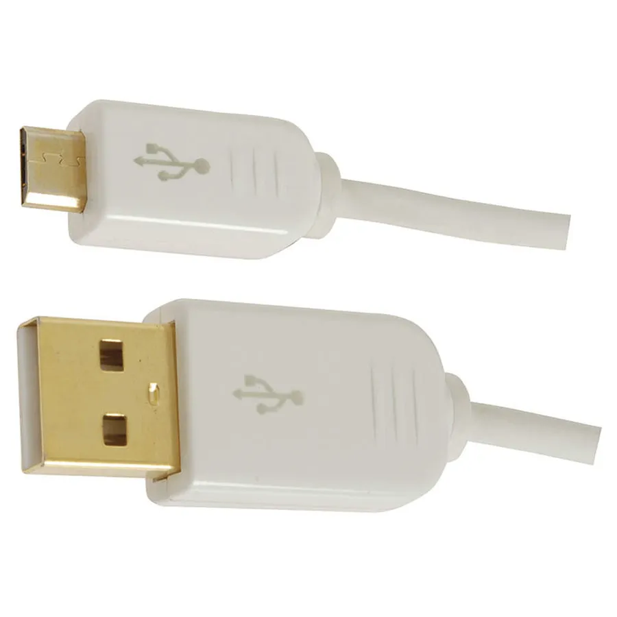 USB A Male to USB-Micro B Male Cable - 2m | Jaycar Australia