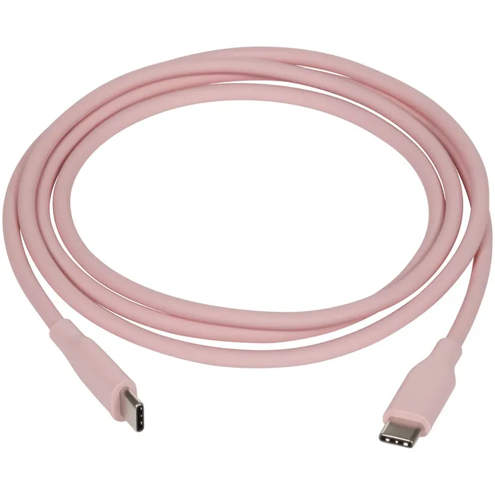 Pink Silicone USB Type-C to USB Type-C Cable 1.2m | Jaycar Australia