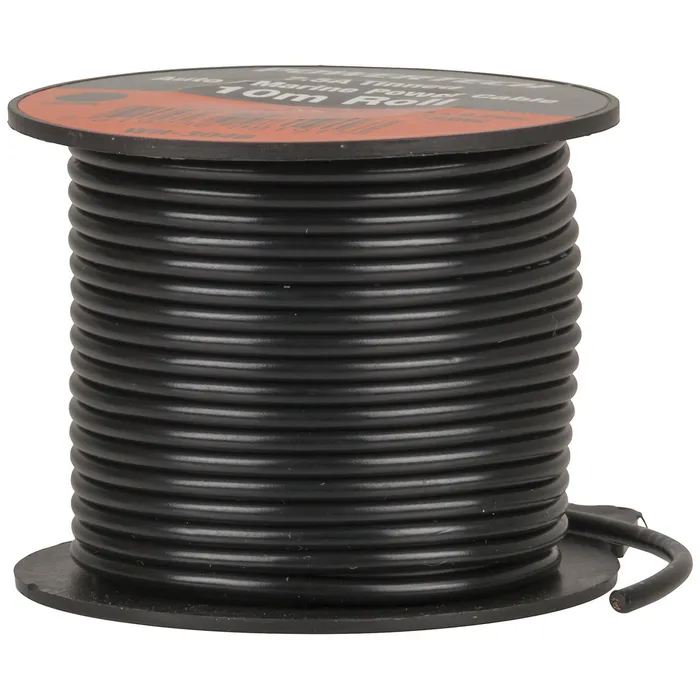 15A DC power cable - 10m roll - Black | Jaycar Australia