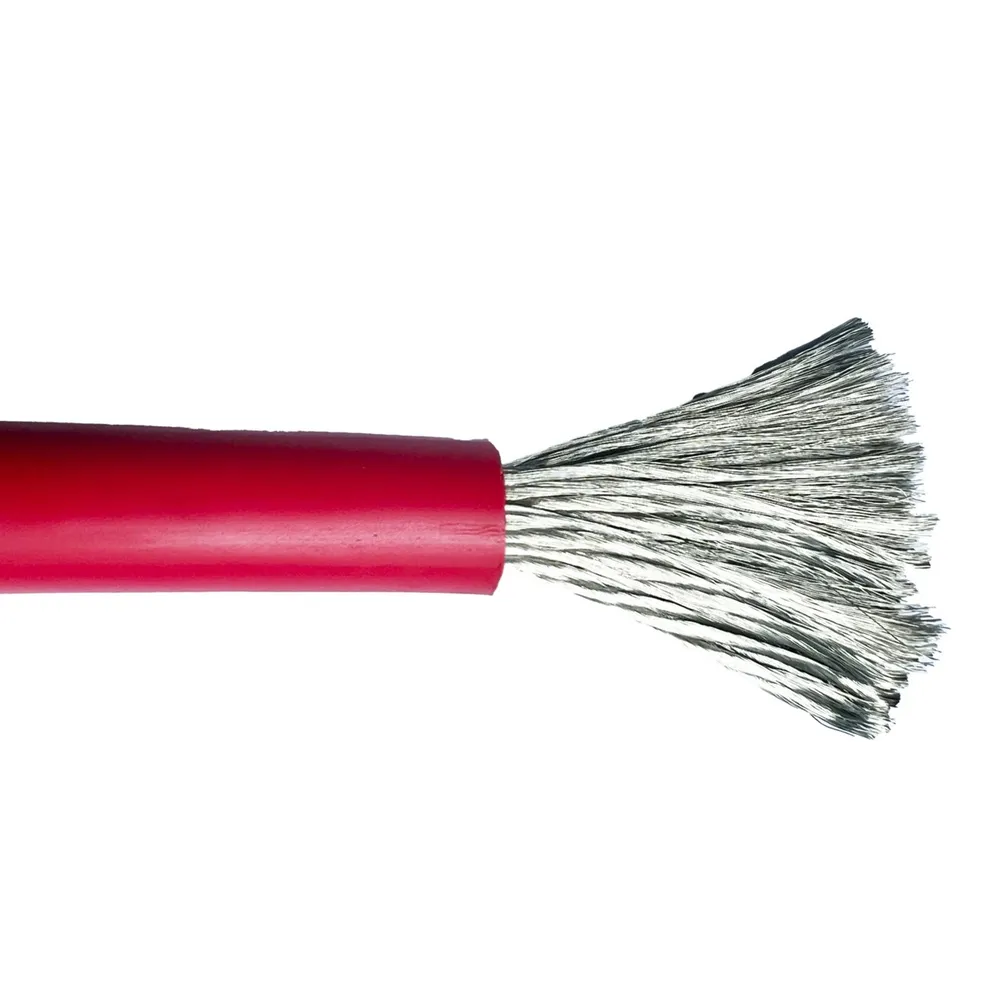 00 Gauge Ultra High Current OFC Power cable - Red - Sold per metre ...
