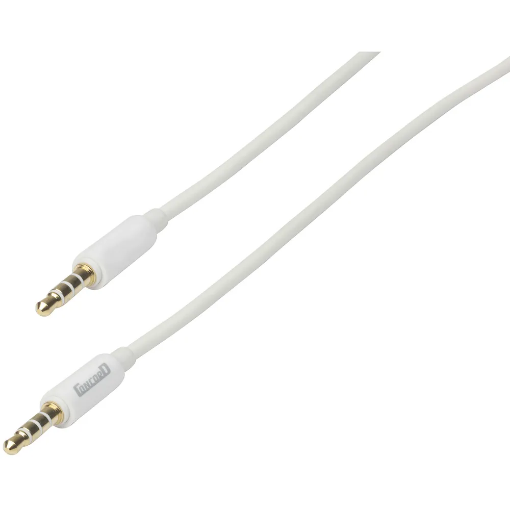 3.5mm 4 Pole Plug to 3.5mm 4 Pole Plug AV Cable - 2m | Jaycar Australia
