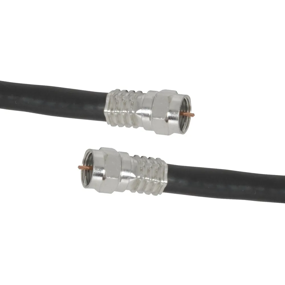 10m High Quality RG6 Quad Shield Cable with Crimped Connectors | Jaycar ...