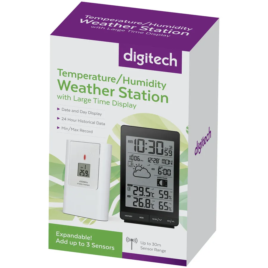 Temperature/Humidity Weather Station | Jaycar Australia