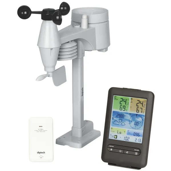 Wireless Digital Weather Station with Colourful LCD Display and WiFi ...