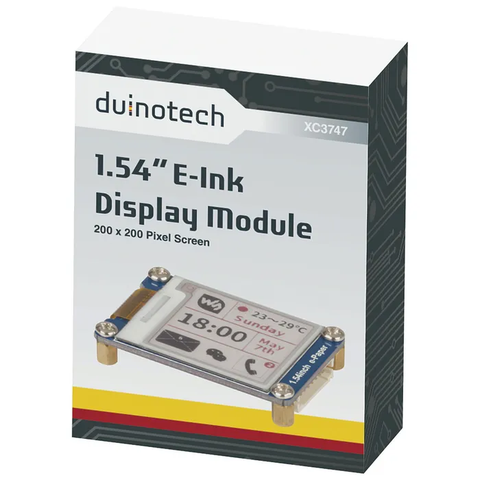 Duinotech Arduino Compatible 1.54 Inch Monochrome E-Ink Display | Jaycar Australia