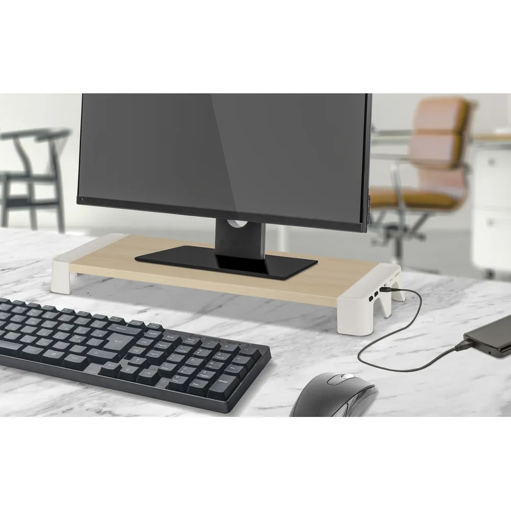 Monitor Stand with USB Hub and Card Reader | Jaycar New Zealand