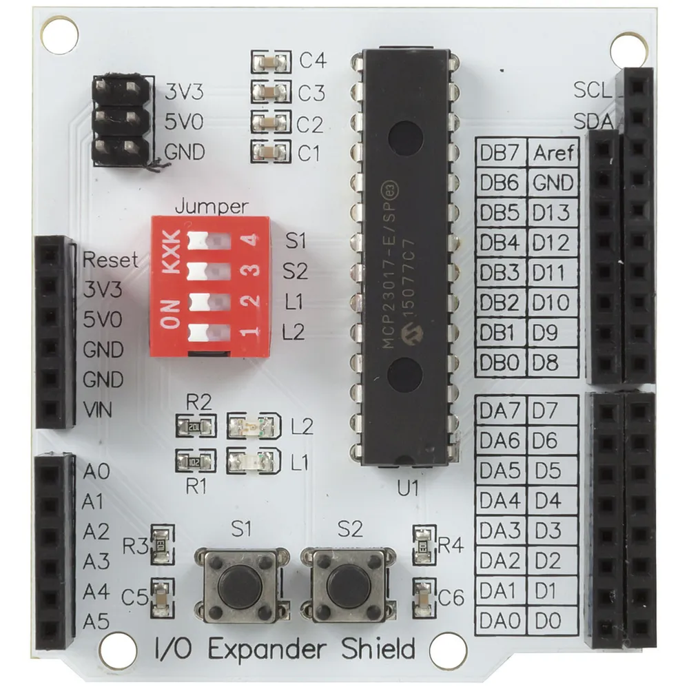 Expander I/O Shield for Arduino/Pcduino | Jaycar Australia
