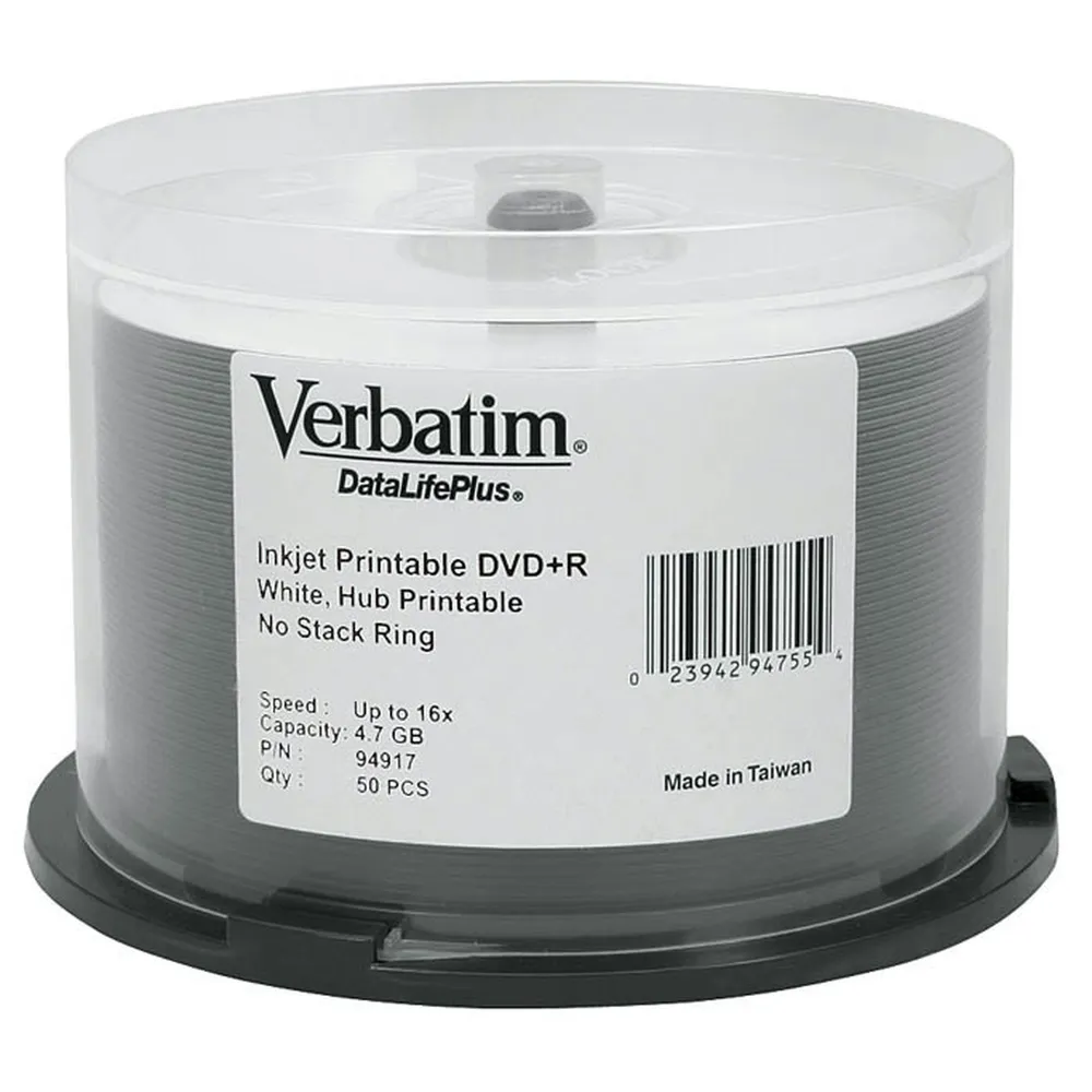 Verbatim DataLife Plus (Azo) DVD-R 4.7 GB Jewel Case Singles 16x (5 per ...