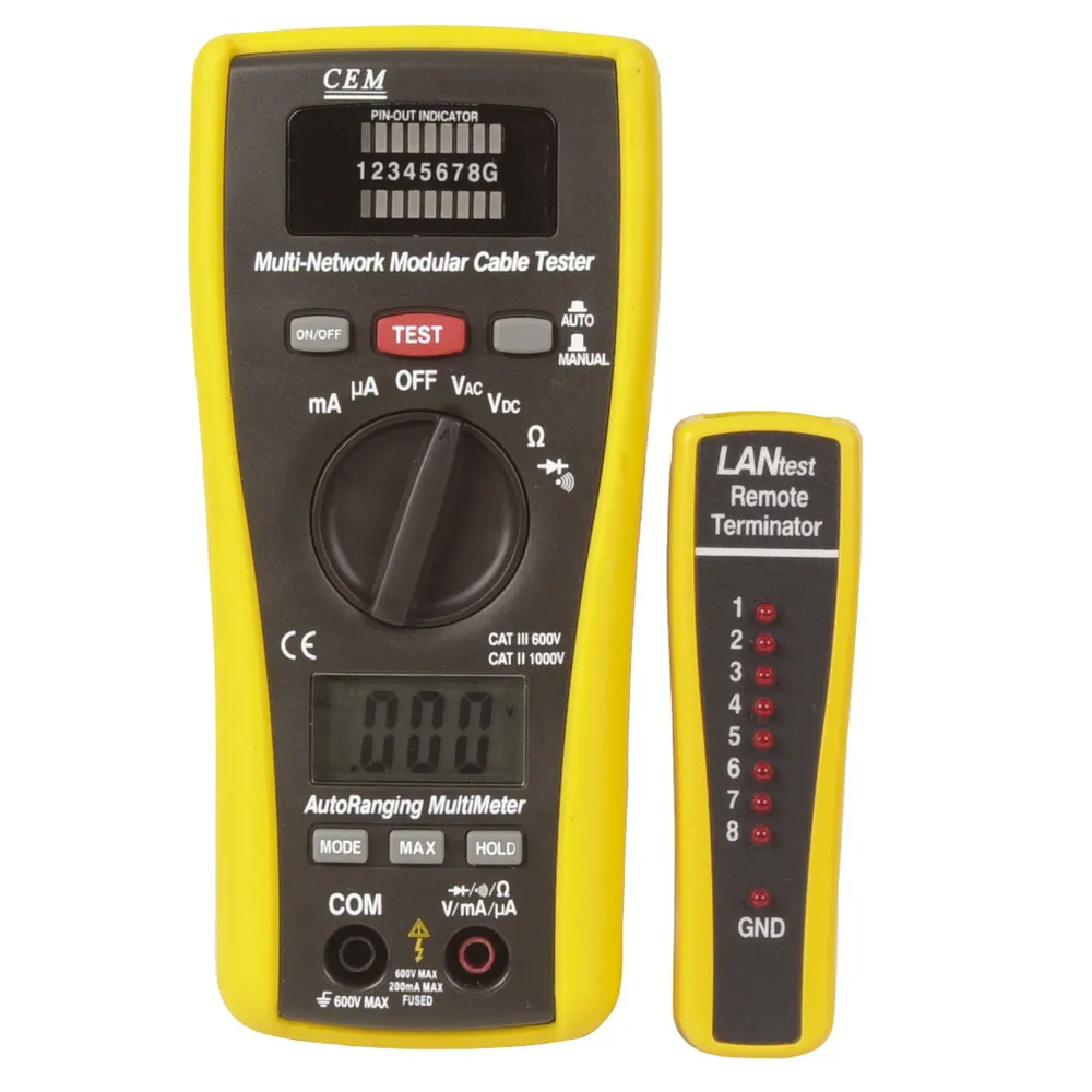 2 in 1 Network Cable Tester and Digital Multimeter | Jaycar Australia